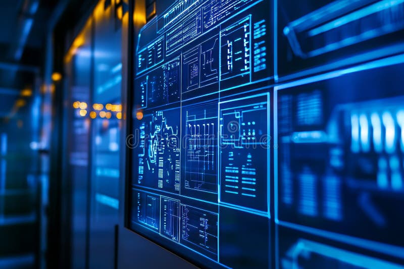 Industrial Control Panel Features Digital Display Buttons Stock Photos ...