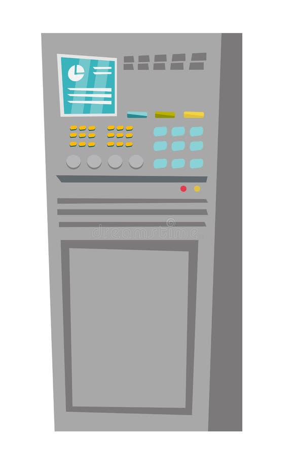 Control Panel Vector Cartoon Illustration. Stock Vector - Illustration ...