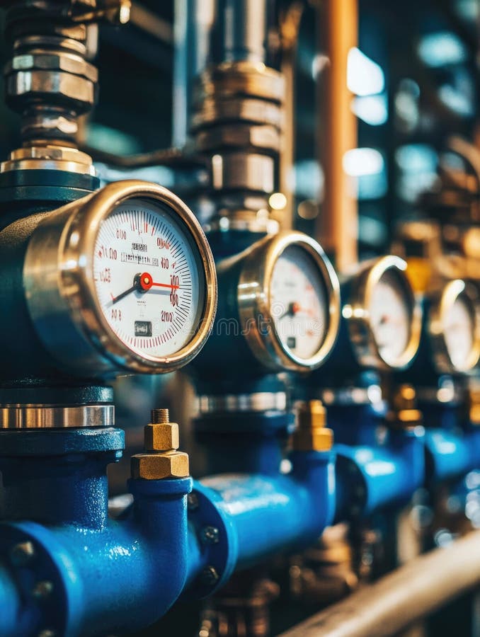 Industrial Control Panels Gauges Stock Image - Image of gauge ...