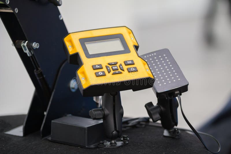 Industrial Control Remote Panel in Robotics Manufacturing Stock Photo ...