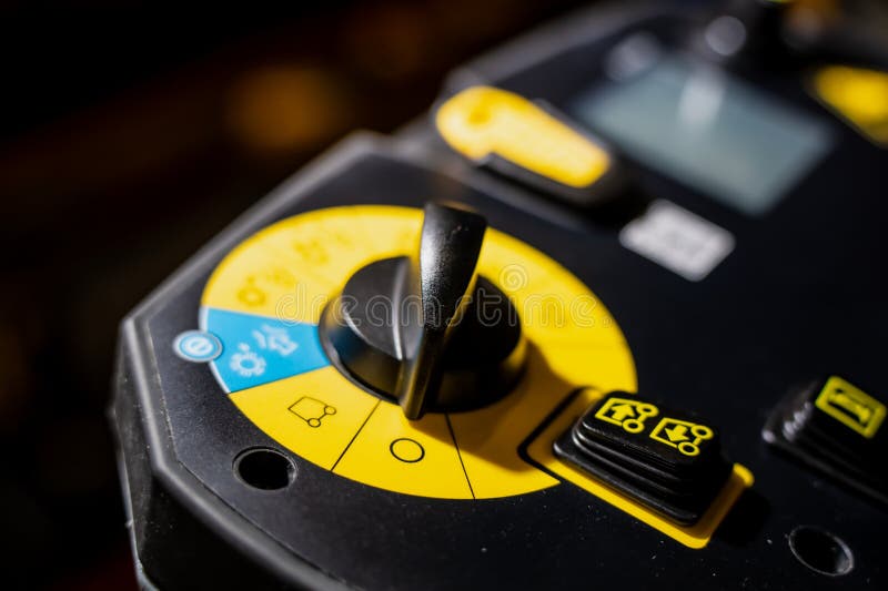 Industrial Control Switch Symbolizing Precision, Technology and Operational Safety Showing User ...