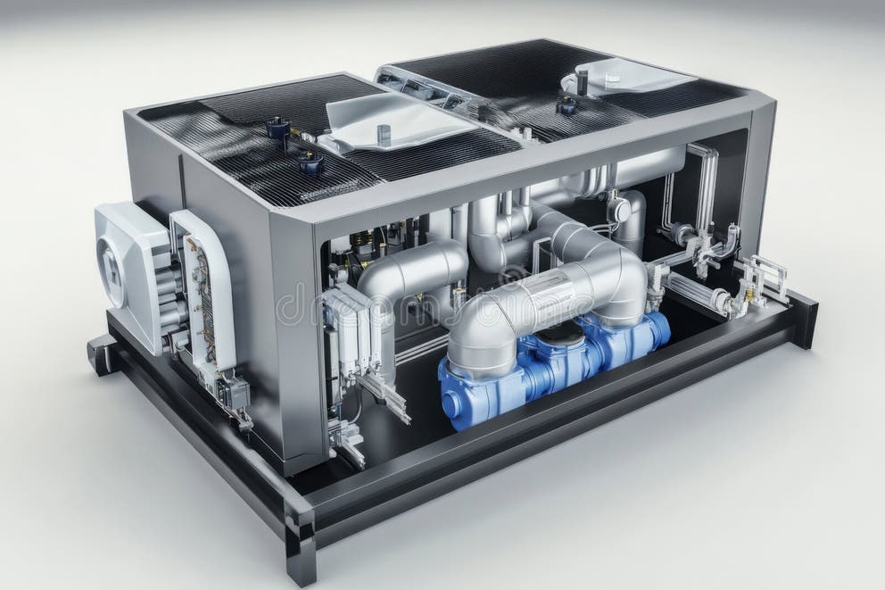 Industrial Cooling System Designed for Efficient Temperature Regulation ...