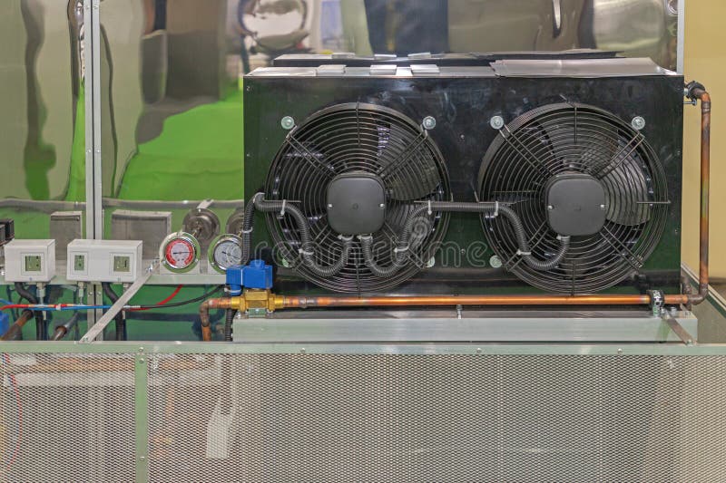 Industrial Cooling System Unit Stock Image - Image of business ...