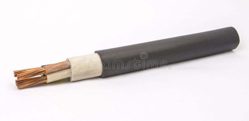 Cross Section of Low-voltage Cable. Stock Image - Image of building ...