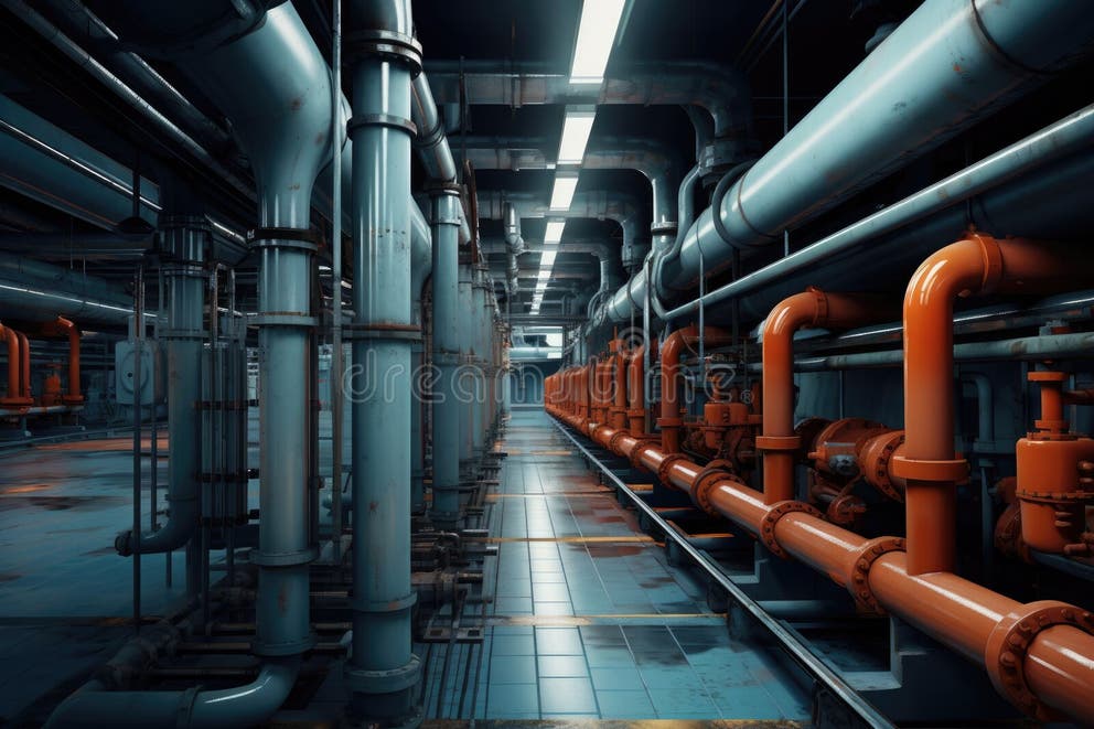 Industrial Corridor stock illustration. Illustration of management ...