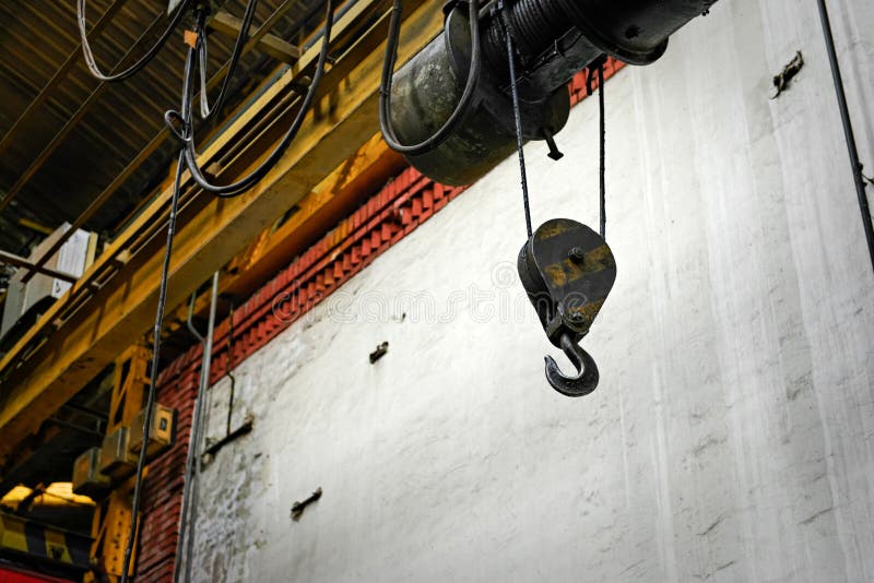 Industrial Crain Closeup Photo Stock Photo - Image of shipping, rusty ...