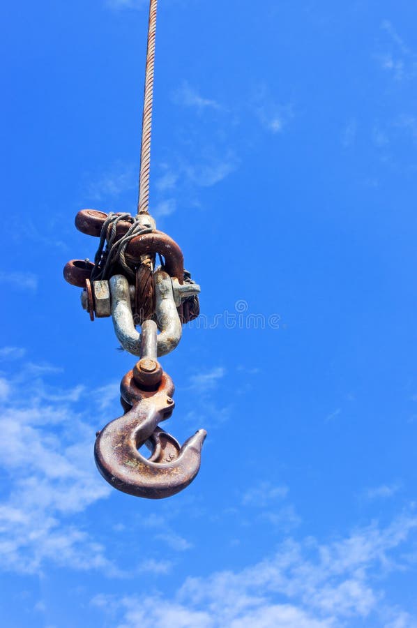 Industrial crane hook stock image. Image of heavy, hook - 42501731
