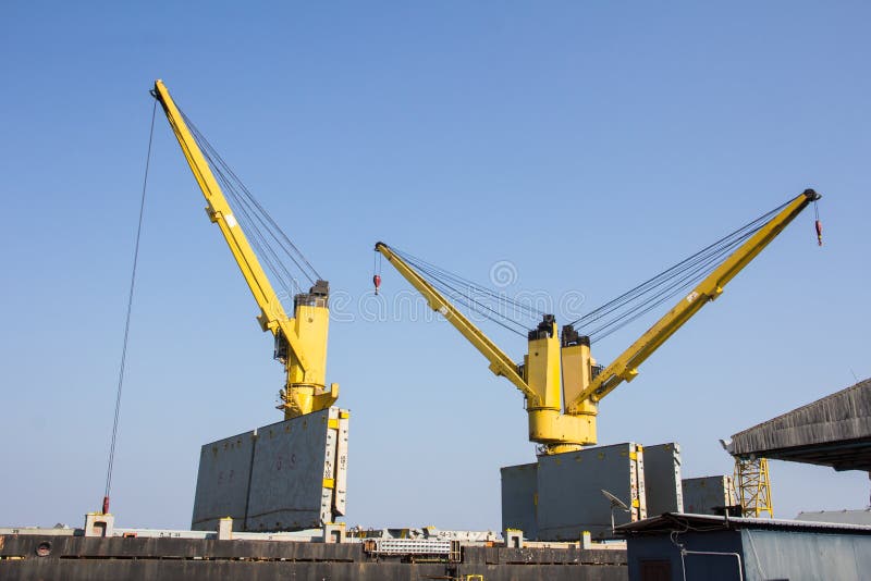 Industrial Crane operating stock photo. Image of machine - 50425048