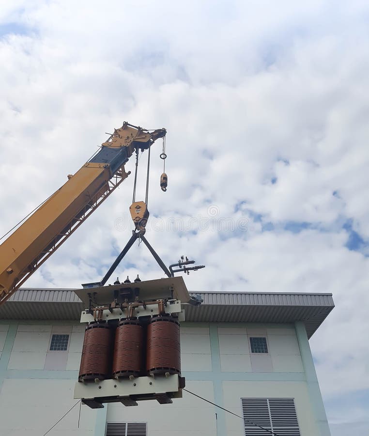 Industrial Crane operating stock photo. Image of industrial - 174112266