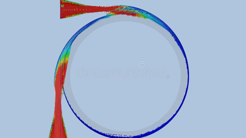 Industrial Cyclone Airflow Simulation - CFD Simulation Computational ...