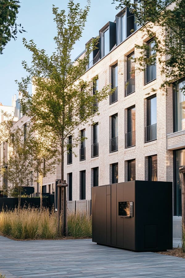 Industrial 3D Printer Creating Sustainable Housing Module in an Urban ...