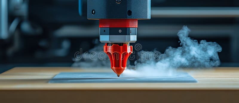 Industrial 3d Printing Machine in Action Stock Illustration ...