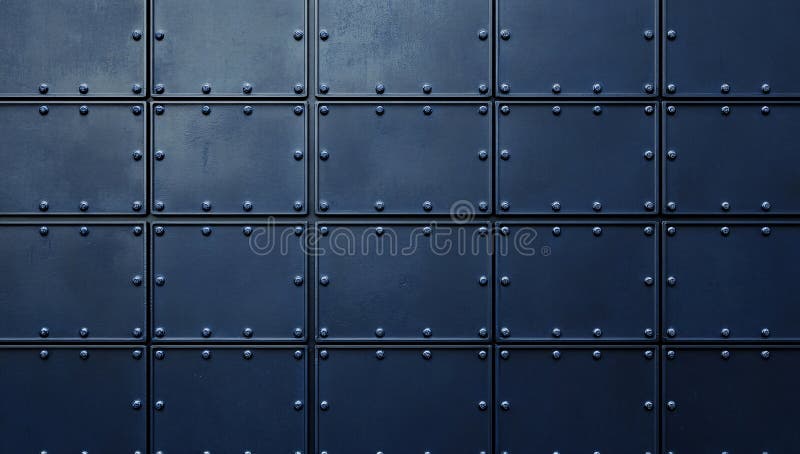 Industrial Dark Blue Metal Panel Texture Stock Illustration ...