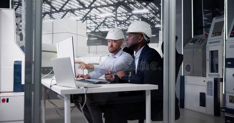 Engineer Operator Using Scada System Stock Photo - Image of product ...