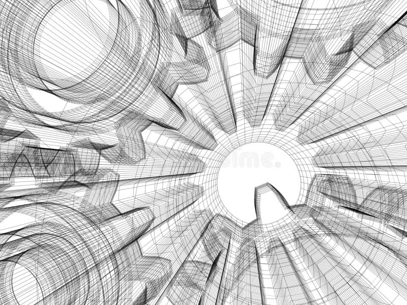 Industrial design concept stock illustration. Illustration of geometric ...