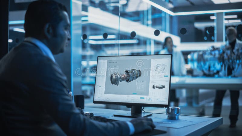 Industrial Designer Perfecting Prototype Model AIG41 Stock Photo ...