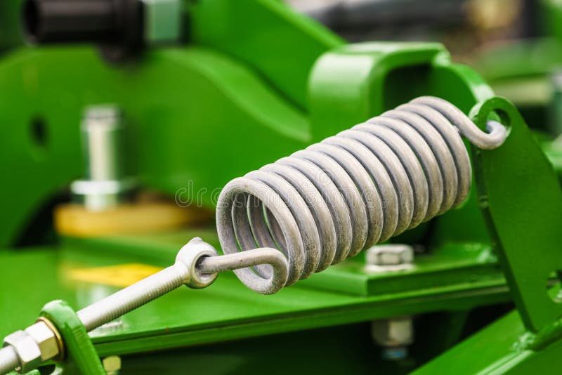 Spring on Steel Big Machinery Stock Image - Image of hardware, objects ...