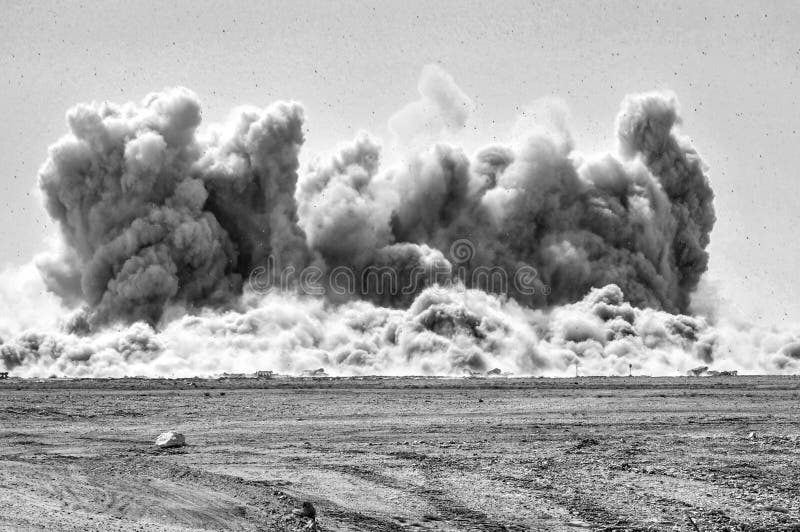 Dust Clouds after the Detonator Blasting Stock Photo - Image of explode ...