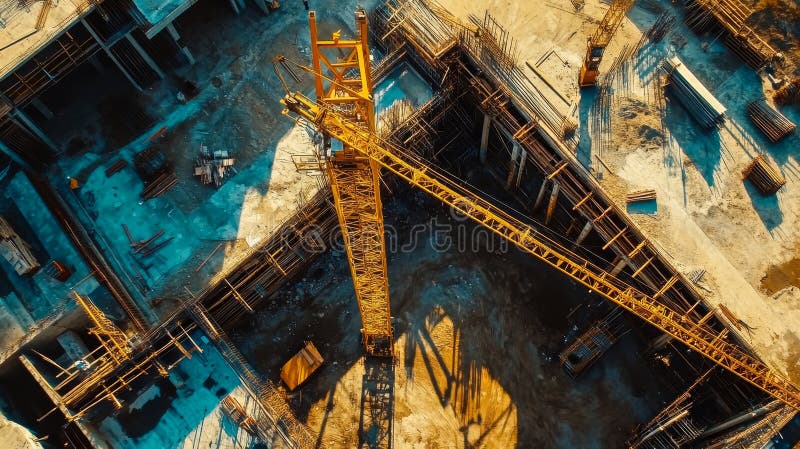 Industrial Development Building Under Construction at Engineering Site ...