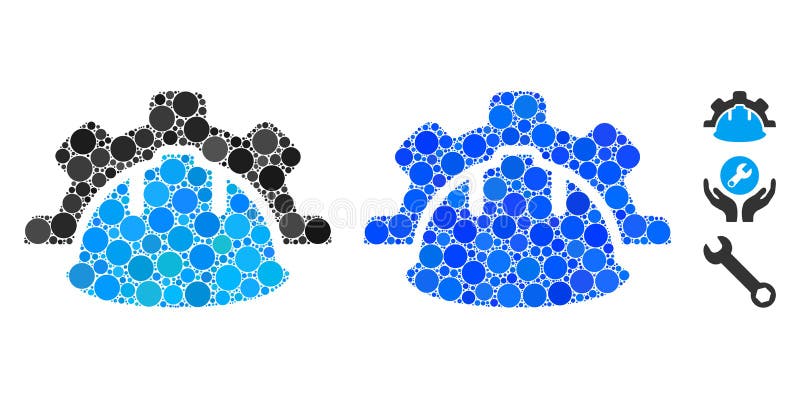 Industrial Development Composition Icon of Spheric Items Stock Vector ...