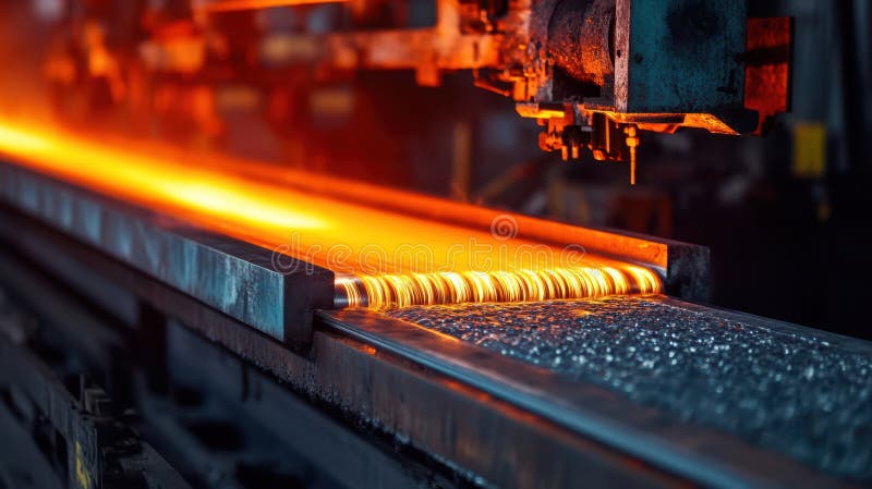 Industrial Device for Bending Metal in Factory Stock Illustration ...