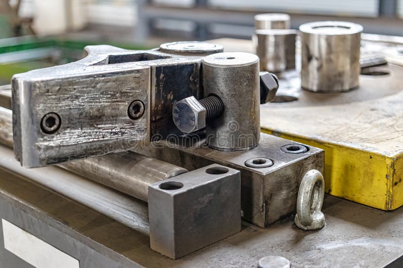 The Industrial Device for Bending of Metal Pipes and Plates. Industrial ...