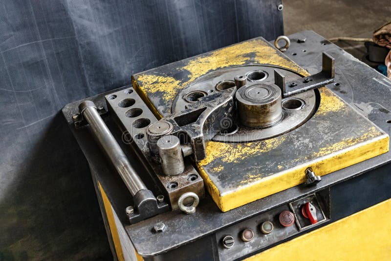 The Industrial Device for Bending of Metal Pipes and Plates. Industrial ...