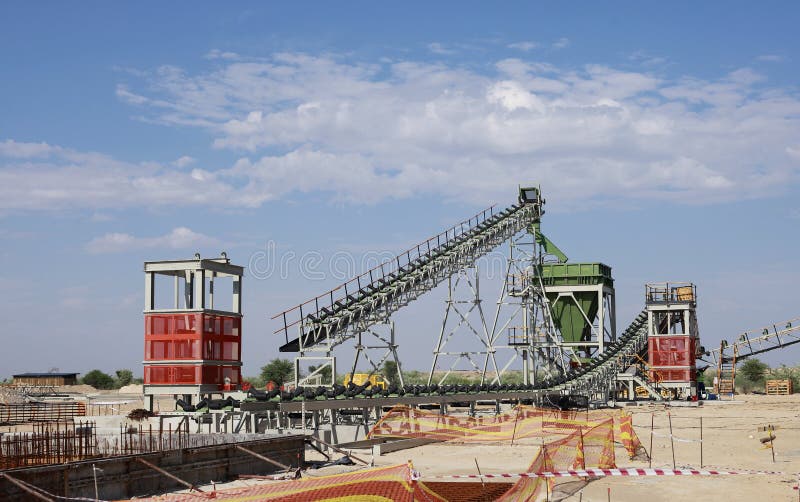 Industrial Diamond Mining Plant Under Construction Stock Photo - Image ...