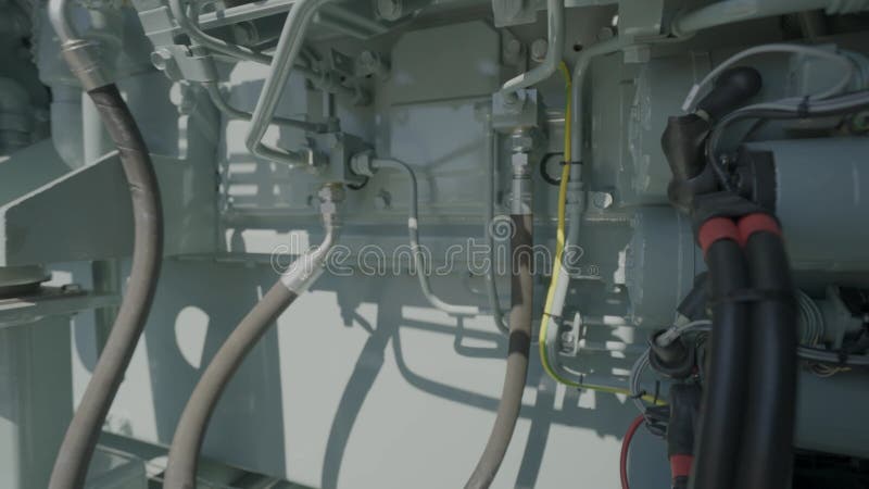 Industrial Diesel Generator Inside. Diesel Generator Set Stock Footage ...