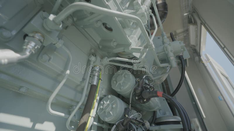 Diesel Generator Set. Modern Industrial Diesel Generator Inside ...