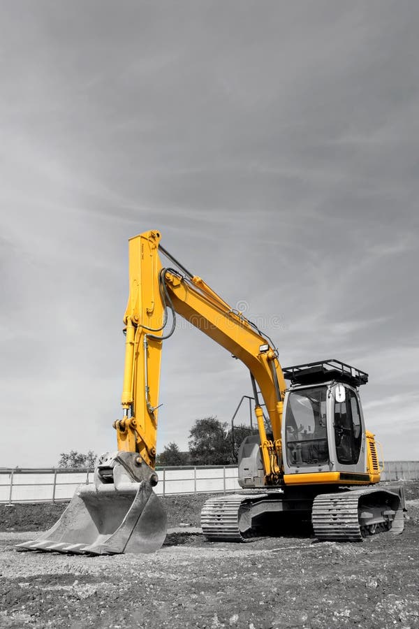 Industrial Digger stock image. Image of large, machine - 5429927