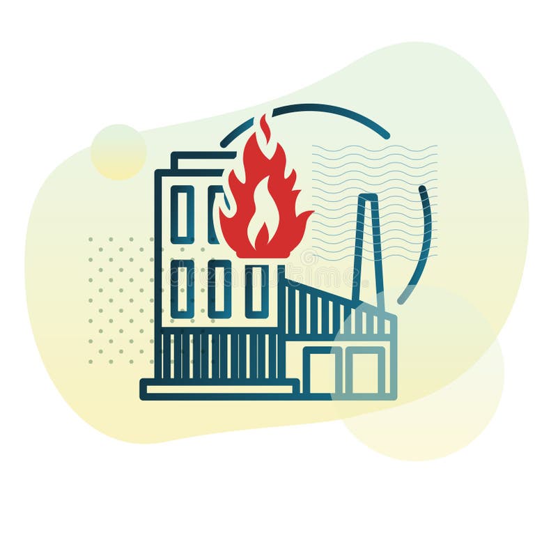 Industrial Disasters - Icon Stock Illustration - Illustration of ...