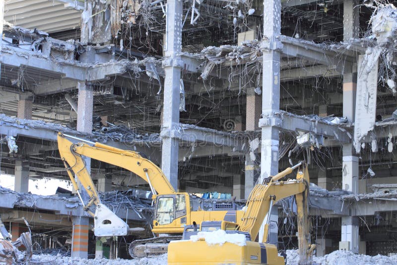 Industrial Dismantle, Mechanical Destruction Stock Image - Image of ...