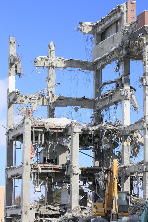 Industrial Dismantle, Mechanical Destruction Stock Image - Image of ...