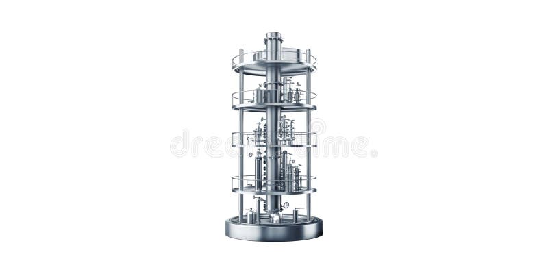 Industrial Distillation Column for Chemical Processing and Separation ...
