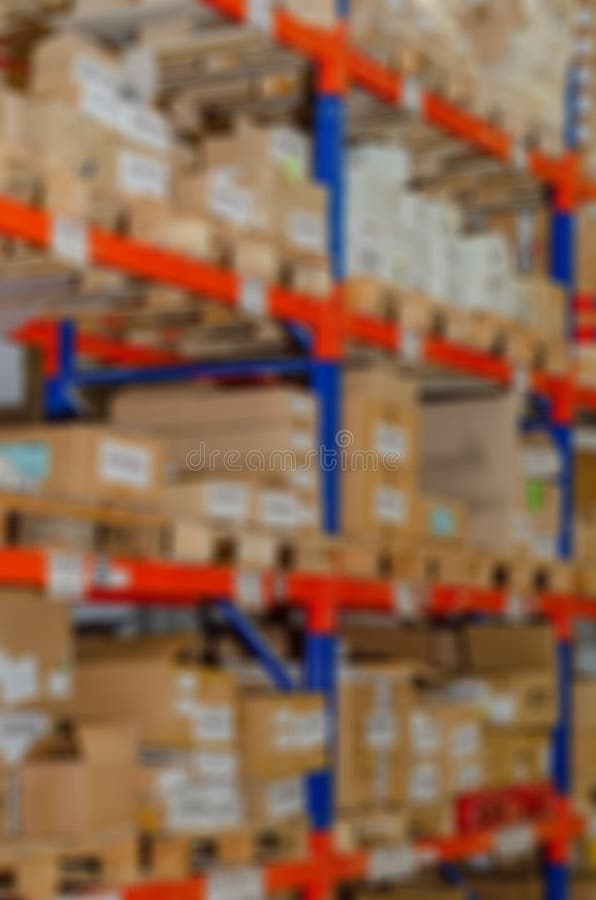 Industrial Distribution, Composition. Storage with High Shelves, Cargo ...