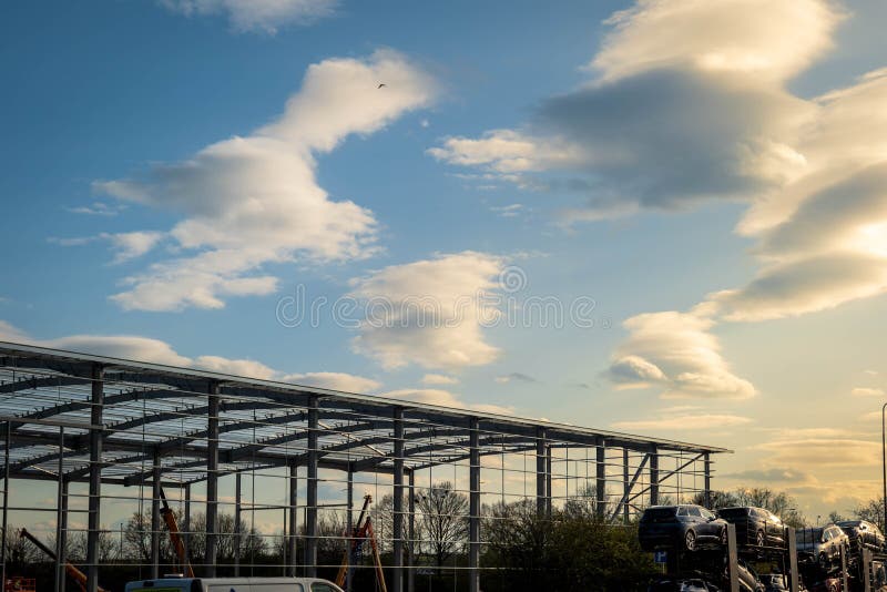 Industrial Distribution Warehouse Construction Frame in England Uk ...