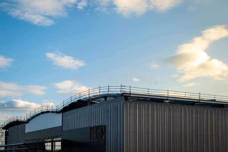 Industrial Distribution Warehouse Construction Frame in England Uk ...