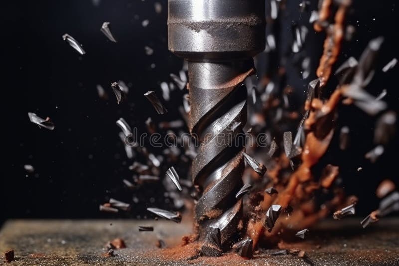 Industrial Drill Bit stock illustration. Illustration of machine ...