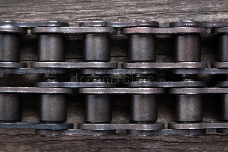 Industrial Driving Roller Chain. Part of the Chain Drive Stock Photo ...