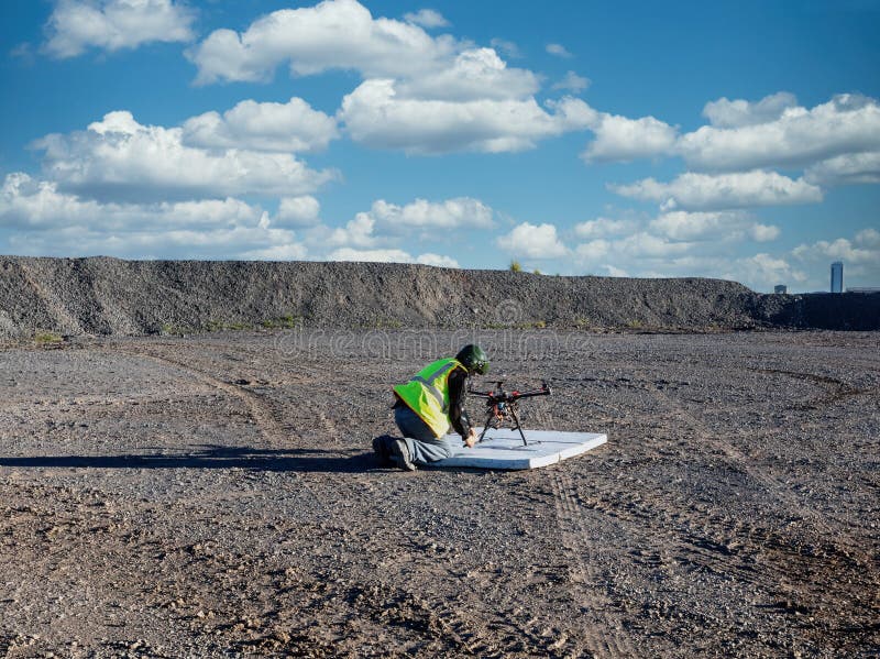 Industrial drone pilot stock photo. Image of piloting - 182249980