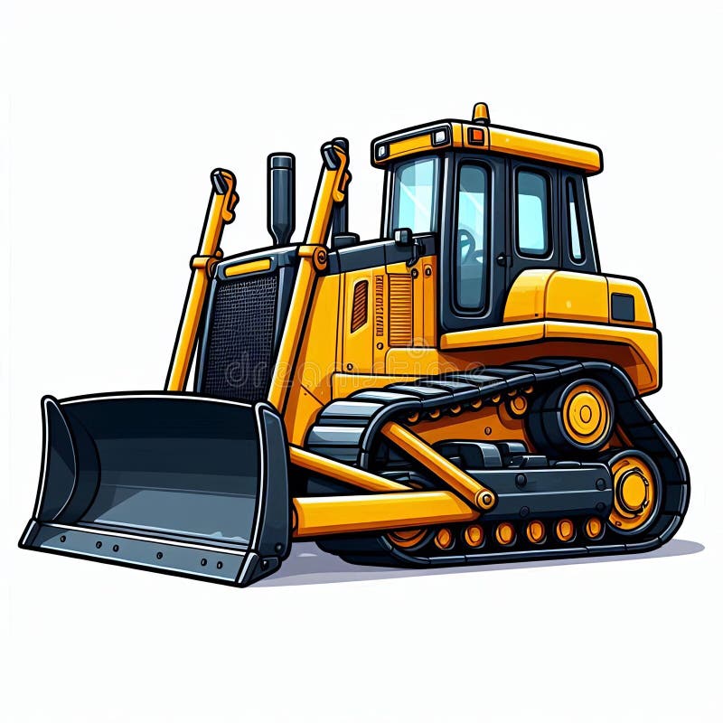 Industrial Earthmover Design Stock Illustration - Illustration of ...