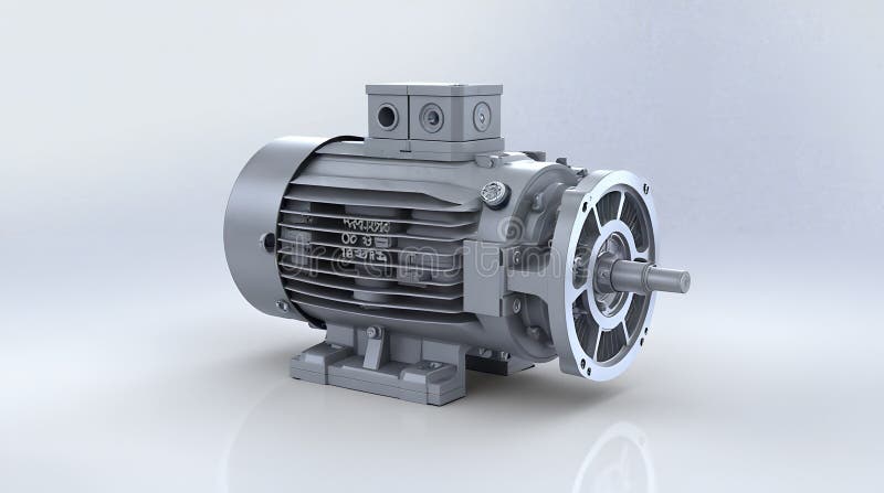 Industrial Electric Motor Device with Metallic Components and ...