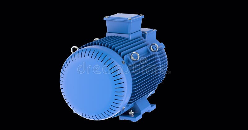 Industrial Electric Motor Rotation Animation, Seamlessly Loopable. 3D ...
