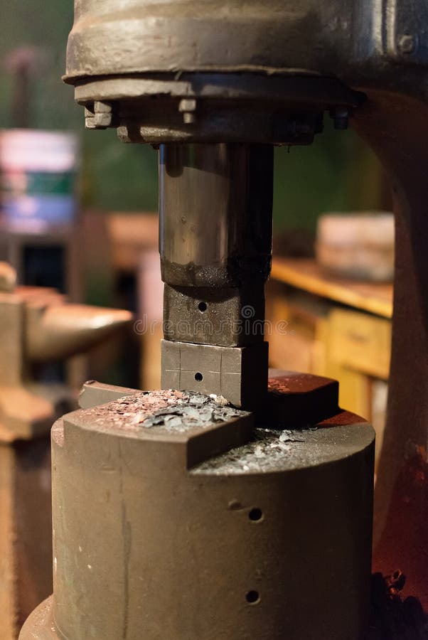 Industrial electric press. stock image. Image of handwork - 90296527