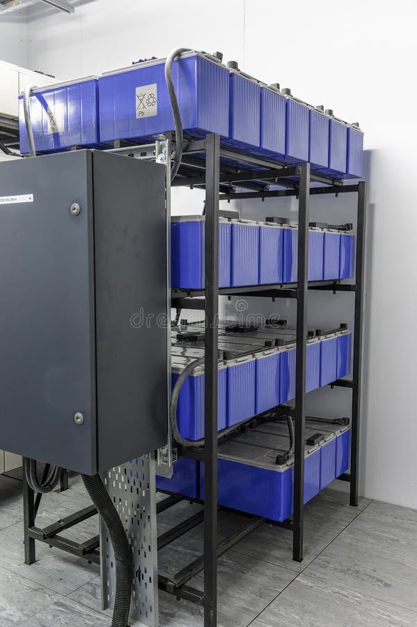 Industrial Electric UPS Backup System Stock Photo - Image of ...
