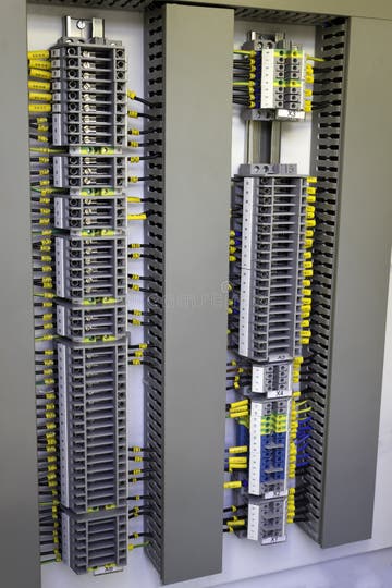 Industrial Electrical Cubicle Stock Image - Image of circuit ...