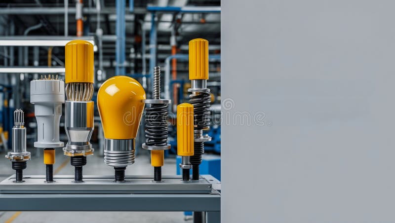 Industrial Electrical Manufacturing Design Stock Illustration ...
