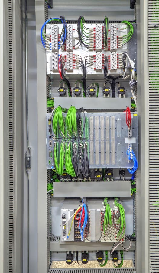 Industrial Electrical Panel with Electronic Devices for Relay ...