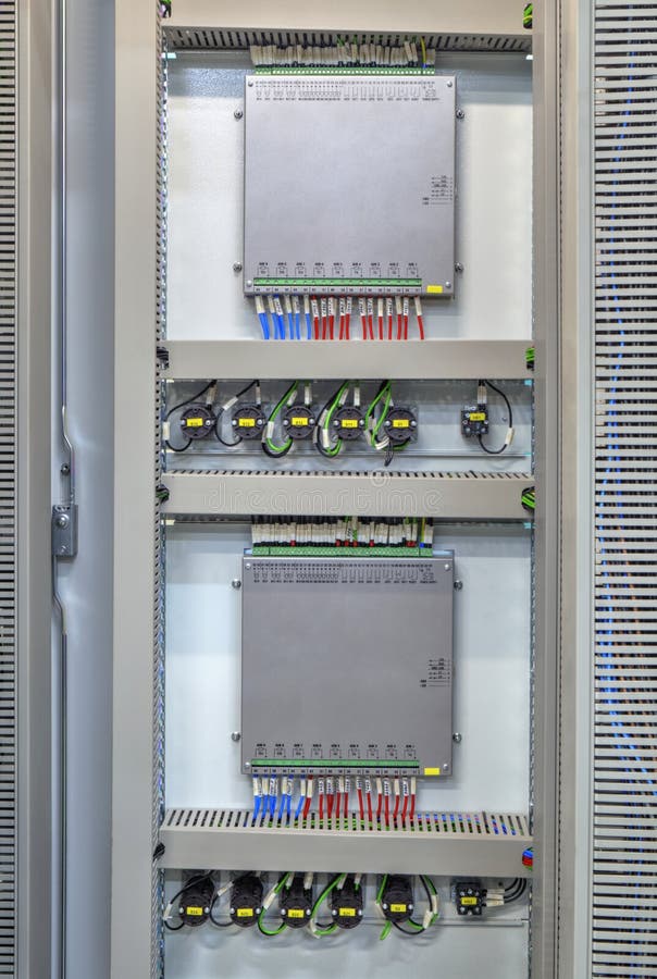 Industrial Electrical Panel with Electronic Devices for Relay ...